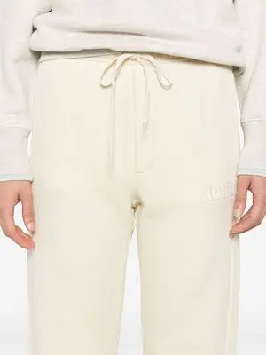 AUTRY Embroidered-logo Trousers - Neutrals
