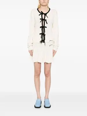 GANNI Lace-up Fastening Cardigan