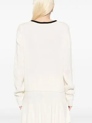 GANNI Lace-up Fastening Cardigan