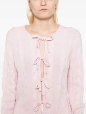 GANNI Lace-up Fastening Cardigan
