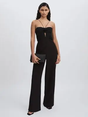 AMUR Cady Rosette Jumpsuit