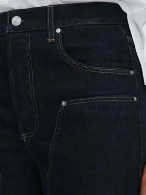 Paige Arellia Barrel-leg Jeans - Black/navy