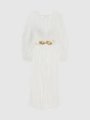 Acler Wonastow Pleated Maxi Dress With Belt