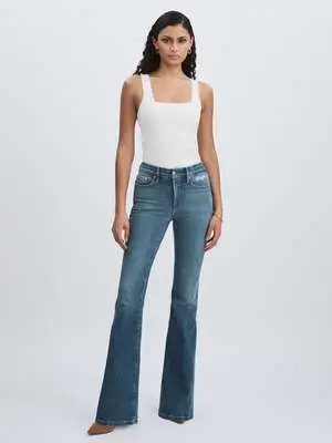 Good American Good Legs Flare Jeans