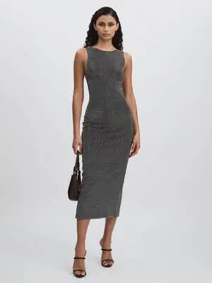 Good American Crystal Embellished Bodycon Dress