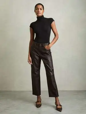 REISS Laura High-neck Jersey Bodysuit