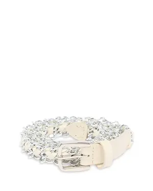 Ba&sh Brooke Chain Belt - Off White