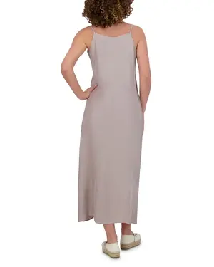POINT Brushed A-line Slip Dress - Stone