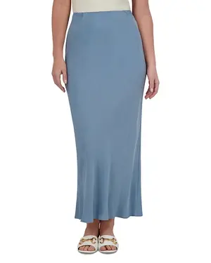POINT Straight Skirt - Blue