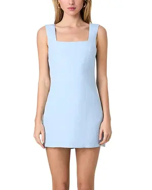 Sleeveless Square Neck Mini Dresses