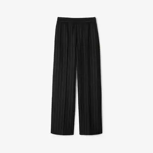 Burberry Pinstriped Wool Tailored Trousers