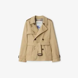Burberry Cotton Blend Trench Jacket