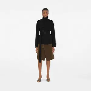 Burberry Cotton Blend Trench Jacket
