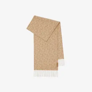 Burberry B Charm Cashmere Scarf Camel