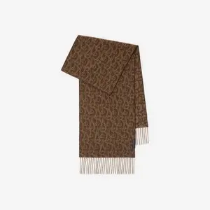 Burberry B Charm Cashmere Scarf Twig