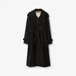 Burberry Long Castleford Trench Coat - Black