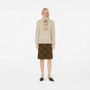 Burberry Check Label Cashmere Scarf