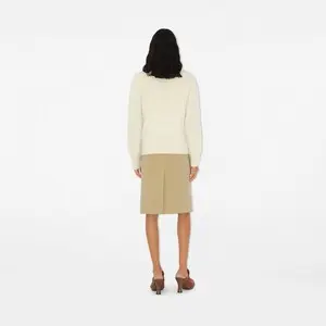 Burberry Wool Cashmere Sweater - Off White