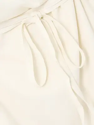 LEMAIRE Belted Cotton-jersey Midi Dress - Neutrals