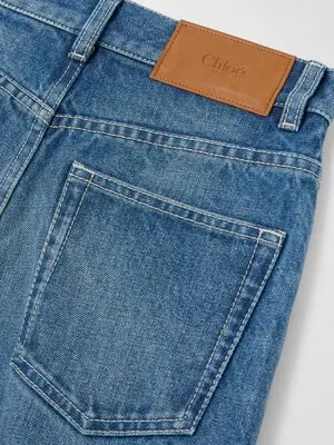Chloé Frayed High-rise Flared Jeans