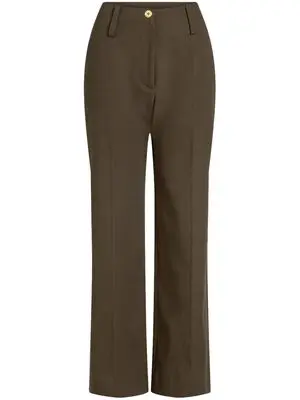 Patou Wide-leg Gabardine Trousers