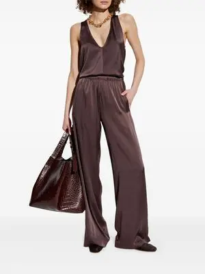 FORTE_FORTE V-neck Silk Blouse