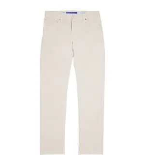 Jacob Cohen Nick Slim Stretch-cotton Chinos - White
