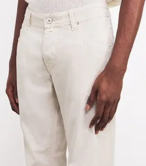 Jacob Cohen Nick Slim Stretch-cotton Chinos - White