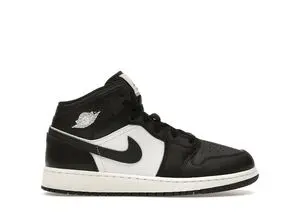 JORDAN 1 Mid Toe - Black/summit White/off Noir