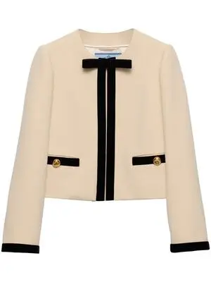 Prada Single-Breasted Jacket - Beige