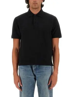 Saint Laurent Cassandre Polo Black