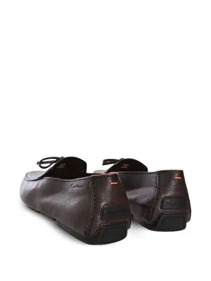 Santoni Havana Loafers - Red