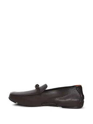 Santoni Havana Loafers - Red