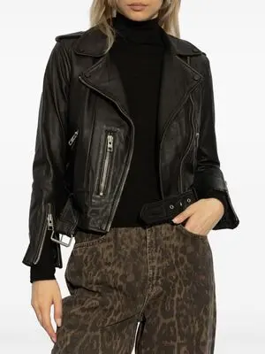 ALLSAINTS Belted Biker Jacket - Black