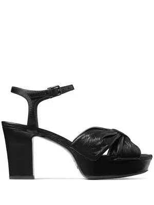 JIMMY CHOO 80mm Heloise Sandals - Black