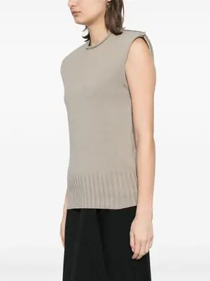 ENTIRE STUDIOS Burns Knit Vest - Grey