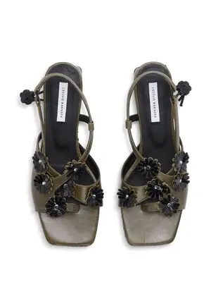 Cecilie Bahnsen Arna Sandals - Green