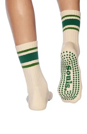 SOULS. Souls Classic Retro Crew Grip Socks - Beige