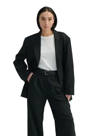 Almina Concept Oversized Blazer - Black