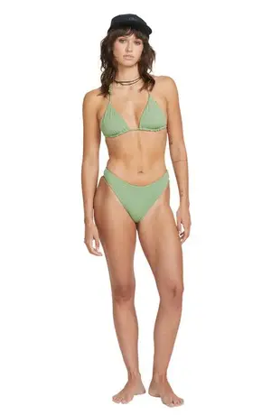 Volcom Simply Seamless Bikini Bottoms - Grass Green