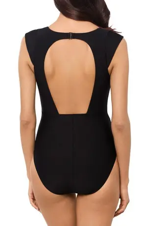 MAGICSUIT® Dash Plunge One-piece Swimsuit - Black