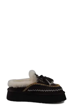 ZIGI Michel Faux Fur Platform Bootie - Brown Suede