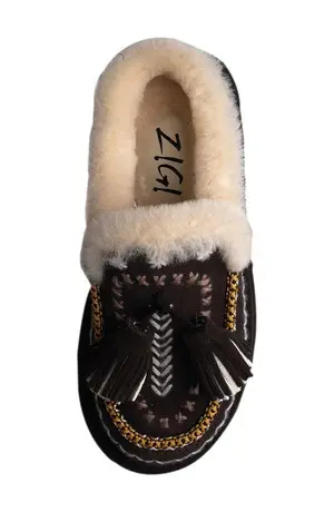 ZIGI Michel Faux Fur Platform Bootie - Brown Suede