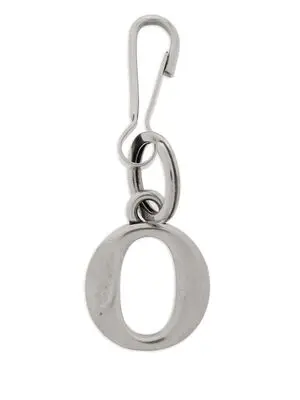 Balenciaga Letter-charm Keyring - Silver