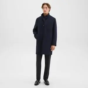 Theory Belvin Wool-blend Melton Coat