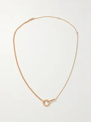 REPOSSI Berbère 18-karat Rose Diamond Necklace - Gold
