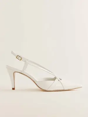 REFORMATION Patty Slingback Heel - Ivory