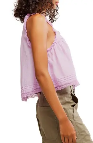 Free People Lace Trim Tank