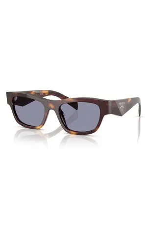 Prada 52mm Butterfly Polarized Sunglasses - Grey