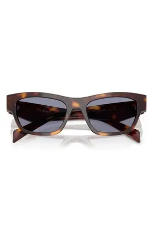 Prada 52mm Butterfly Polarized Sunglasses - Grey